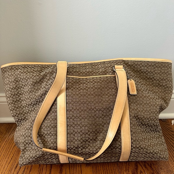 Coach | Bags | Coach F772 Mini Signature Transatlantic Travel Tote Xl ...